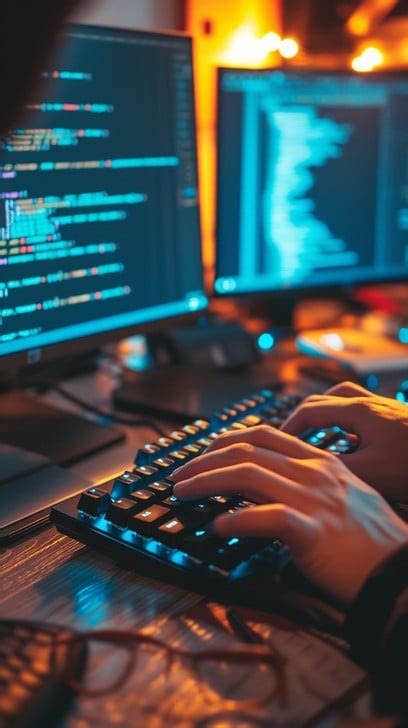 Free Coding Workstation Setup Image Download At Stockcake