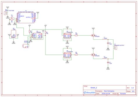 Class D Amplifier Bridged Mode NOT TESTED IF IT WORKS JUST AN IDEA EasyEDA Open Source