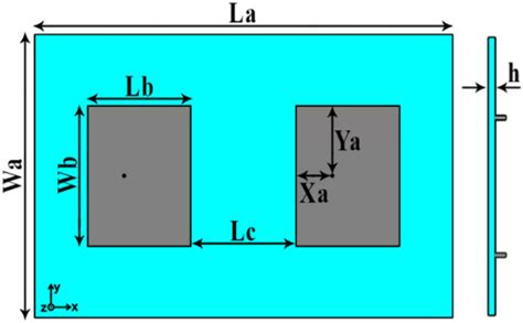 Sample Of The Proposed Microstrip Mimo Antenna Download Scientific Diagram