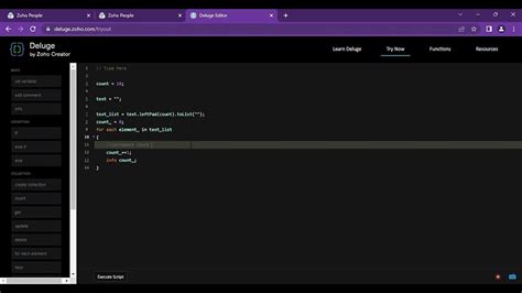 custom range in for each loop zoho creator deluge script youtube