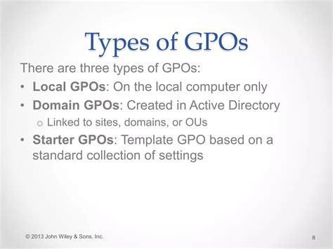 Group Policy Objects Ppt