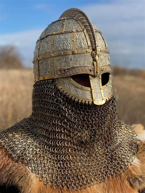 Gjermundbu Helmet For Huscarl Fight Hema Thick 2 5mm Steel Porous Steel
