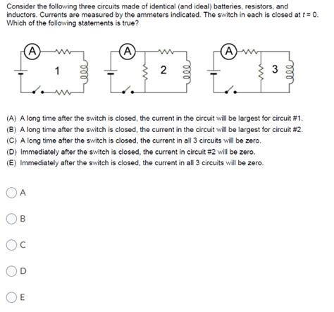 Solved Consider The Following Three Circuits Made Of Chegg Com