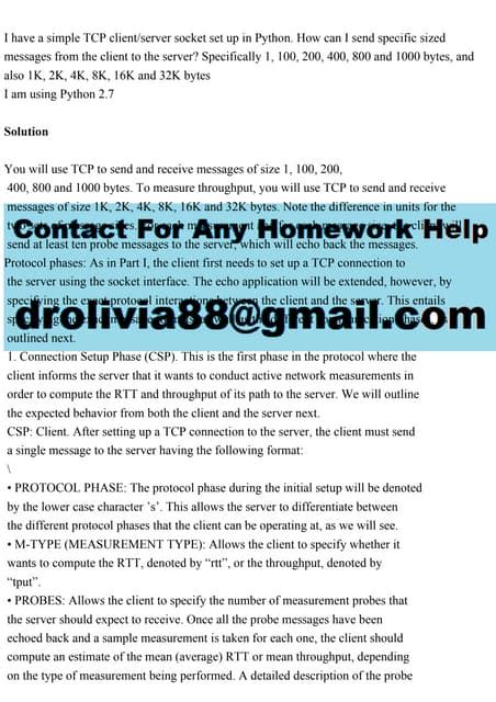 I Have A Simple Tcp Clientserver Socket Set Up In Python How Can Ipdf