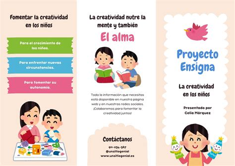 Folletos Creativos Y Trípticos Bonitos Para Imprimir Canva