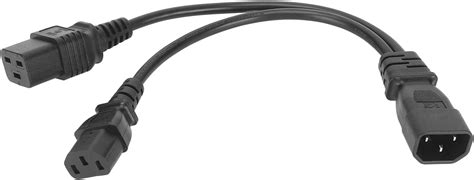 Y Splitter C14 To C13 And C19 Power Extension Cable Single Iec 320 C14
