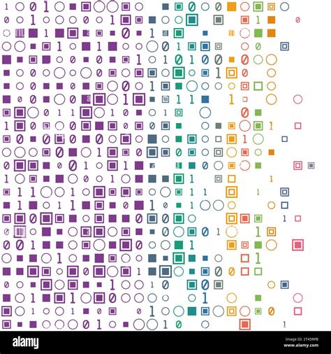 Artistic Geometric Matrix Background In Bold Colors Charming Square