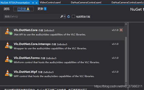 wpf 使用vlc播放rtsp网络视频流 wpf vlc文档 csdn博客