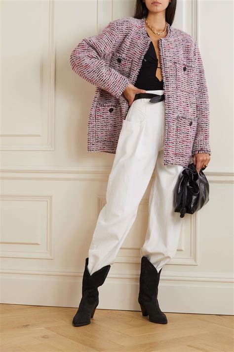 ISABEL MARANT Dianaza wool-blend tweed jacket | Одежда, Твид, Модели