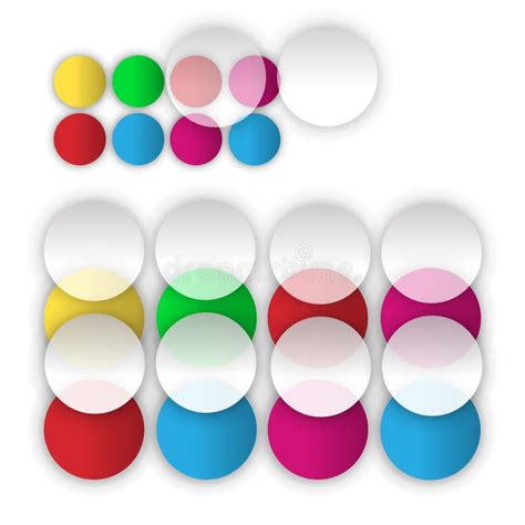 Many Colored Circles Abstract Background Stock Illustration Illustration Of Card Shadow