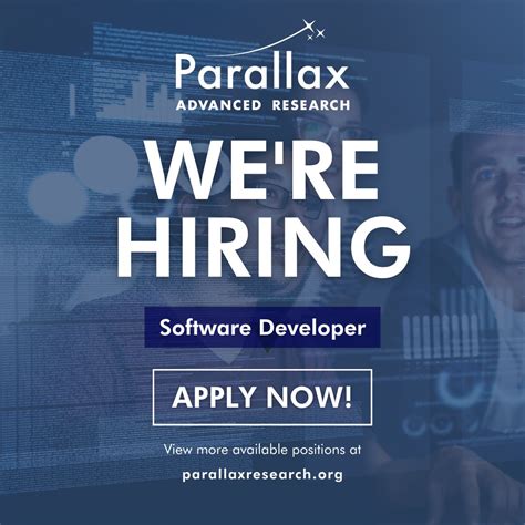 parallax advanced research on linkedin we re hiring a software