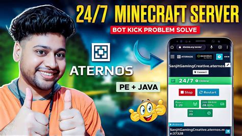 How To Make 247 Minecraft Server In Aternos Aternos Bot Kick Problem