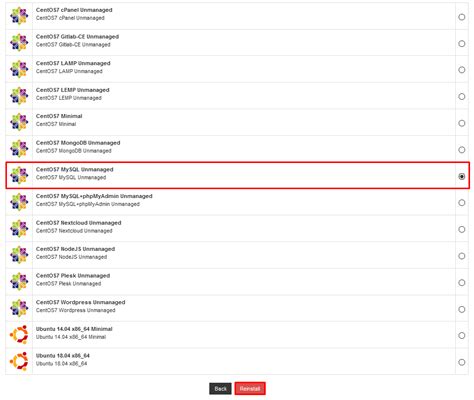 Instalar VPS não gerida com template MySQL Knowledge Base PTisp