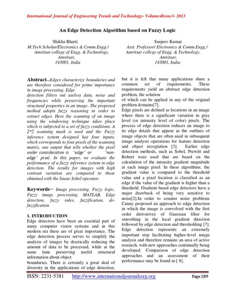 An Edge Detection Algorithm Based On Fuzzy Logic Pdf Fuzzy Logic