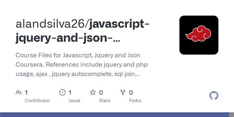 github alandsilva26 javascript jquery and json coursera course files