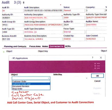 Object Connections Service List For Customer And Serial Object Ifs Community