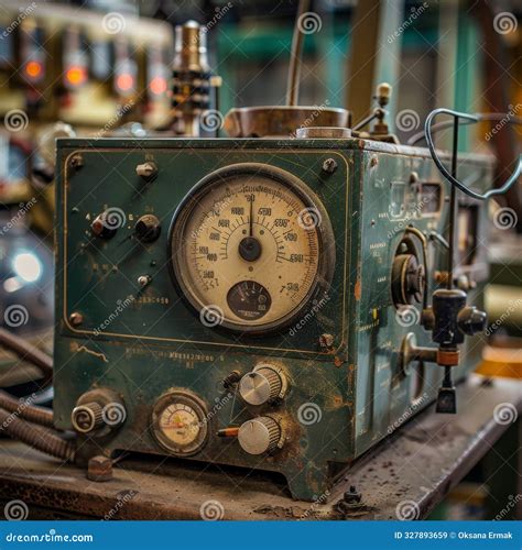 Vintage Oscilloscope Retro Electrical Device Generative Ai Illustration Stock Image Image Of