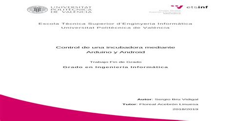 Control De Una Incubadora Mediante Arduino Y Android Pdf Document