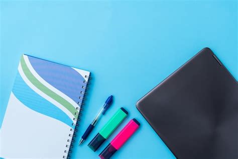 Premium Photo Notebook Markers