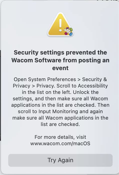 No Touch Function Macos 134 Ventura And Cintiq 22hdt Wacom