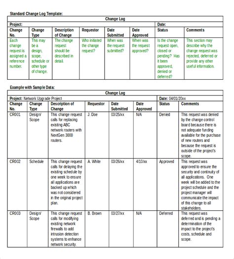 Log Templates 15 Free Word Excel PDF Documents Download