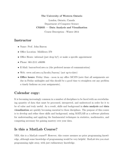 Is This A Matlab Course Computer Science