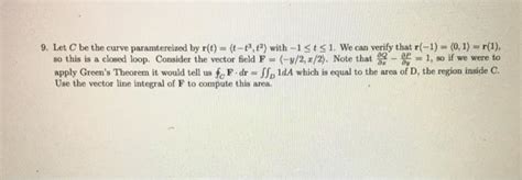 solved 9 let c be the curve paramtereized by r t 1 4