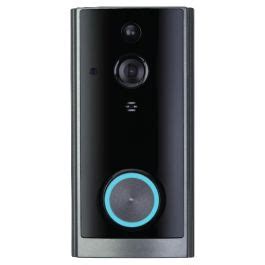 TCP Smart WiFi Doorbell Camera Black 720 HD PIR Motion Sensor Battery Powered