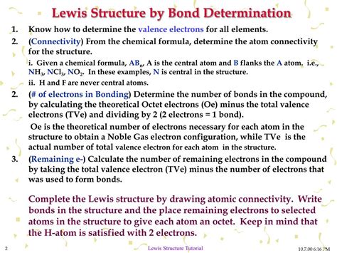 Ppt Drawing Lewis Structures A Tutorial On Writing Lewis Dot