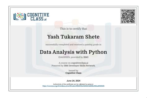 Yash Shete On Linkedin Excited To Share That I Have Earned A New