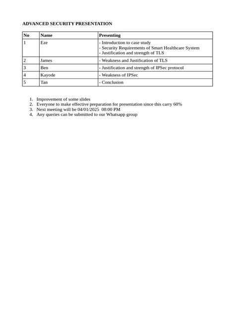 Advanced Security Presentation 2025 Pdf