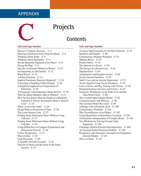 Projects Cengage Learning