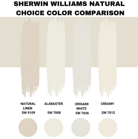 Sherwin Williams Natural Choice Color Palette Guide Color 48 Off