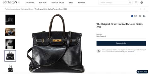 Tas Hermes Birkin Pertama Dilelang Bonus Gunting Kuku Jane Birkin