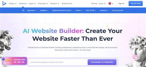 Renderforest Ai No Code Website Builder B12