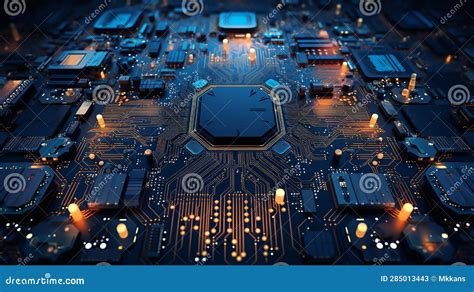 Circuit Cpu Pcb Illustration Stock Illustration Illustration Of Intricate World 285013443