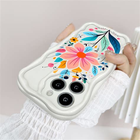 Yyds For Vivo V21e Y73 2021 Back Cover Multicoloured Flowers Case Cream