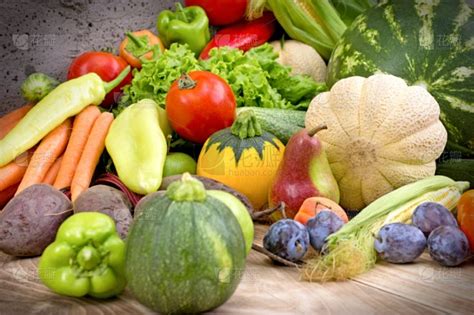 季节 蔬菜 健康食物 有机食品 水果 清新 叶绿素 瓜 梨 西瓜素材 花瓣网