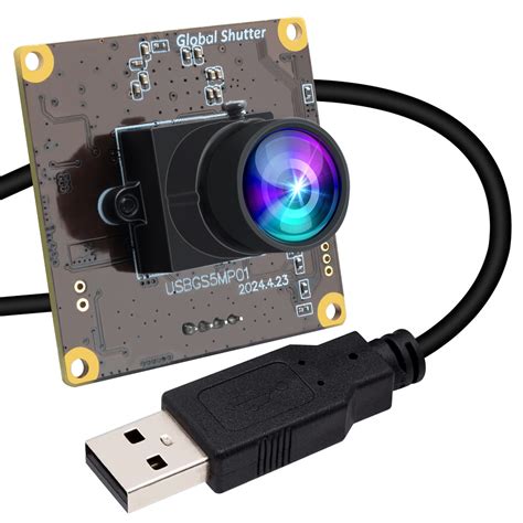 Elp 5mp Global Shutter 50fps Usb Camera Module For Computer Uvc Usb2 0 Lightburn Camera For