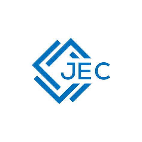 Jec Creativo Circulo Letra Logo Concepto Jec Letra Diseño Jec Letra Logo Diseño En Blanco