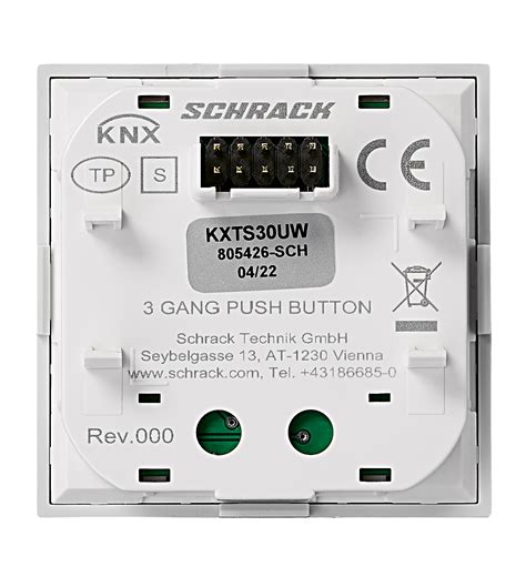 Knx Push Button 3 Fold With Status Led White Online Shop Schrack Technik International