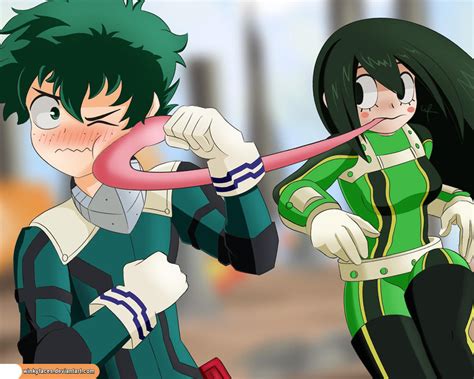 Bnha Sparring Midoriya Vs Tsuyu By Winkyfaces On Deviantart