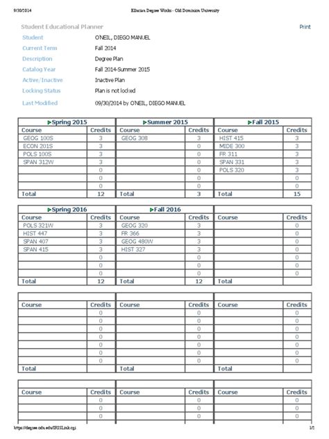 Ellucian Degree Works Old Dominion University Pdf