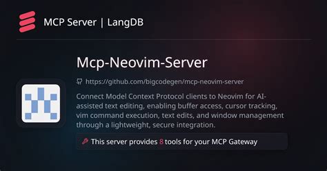 Mcp Neovim Server Langdb