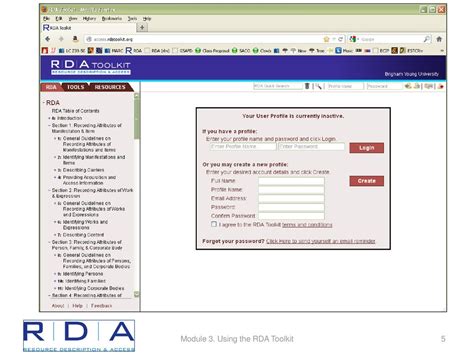 Module 3 Rda Basics Using The Rda Toolkit Ppt Download