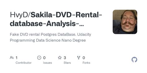 Github Hvydsakila Dvd Rental Database Analysis Project Fake Dvd Rental Postgres Database
