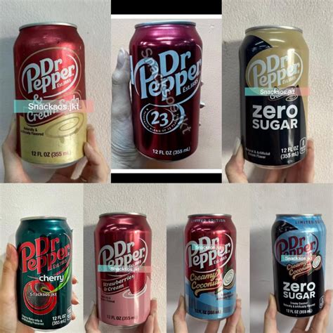 Jual Dr Pepper Original Cherry Cream Soda Strawberry And Cream