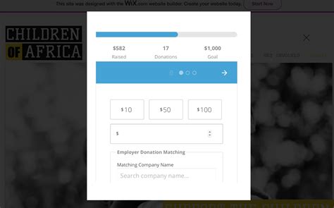 How To Create A Popup Donation Form In Wix Wix Donation Form