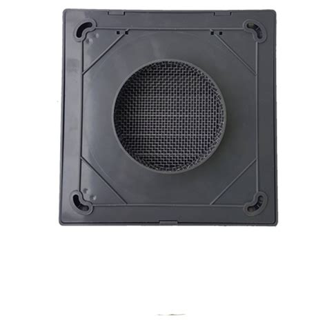 Gflow ฝาครอบระบายอากาศ ท่อหลัง Ø 46 นิ้ว สีเทาเข้ม ฝาครอบระบายอากาศบานเกล็ดติดผนัง S240jlqnce