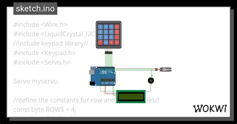 Digital Combination Lock Wokwi Esp32 Stm32 Arduino Simulator